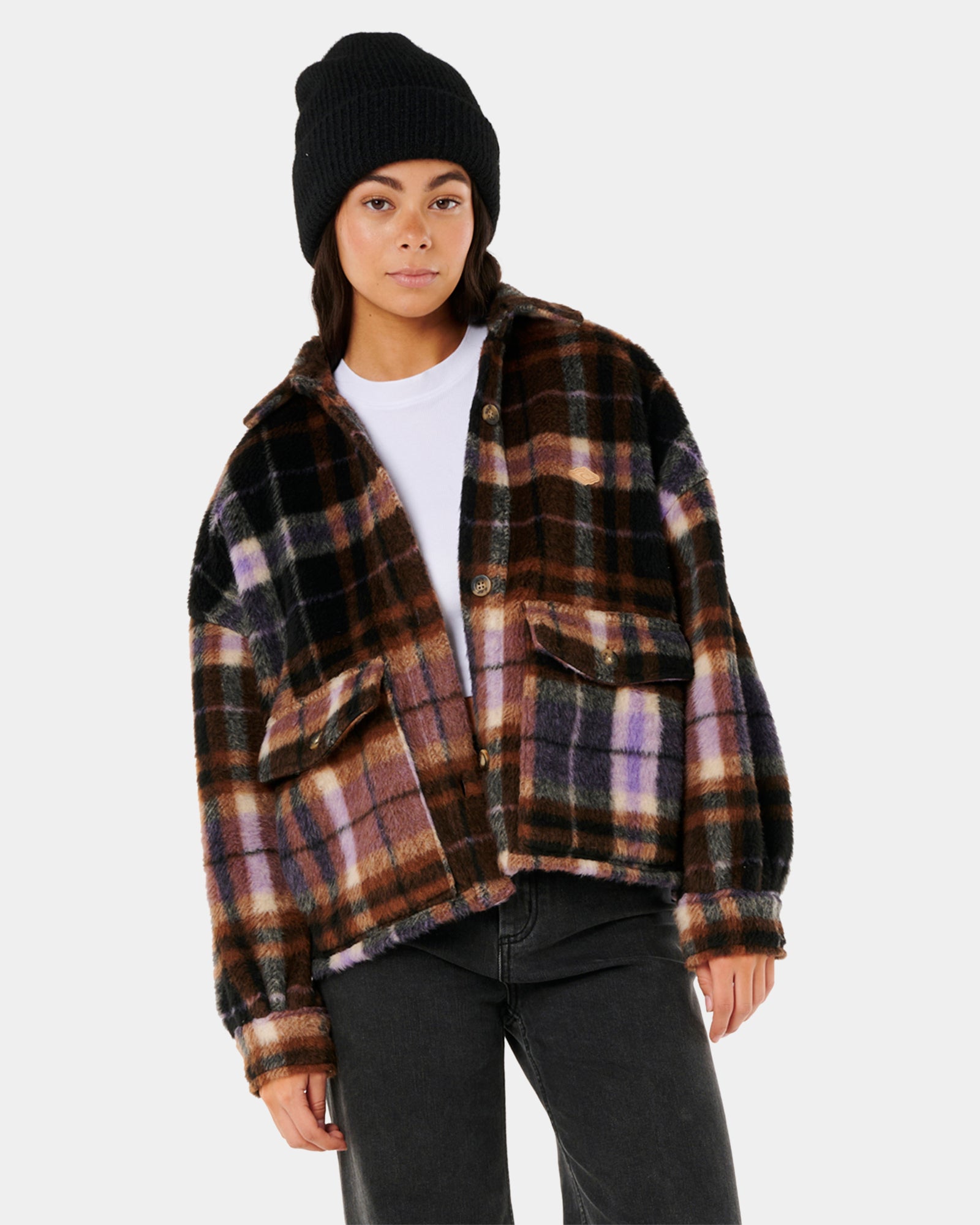 Buy Womens Cala Nights Check Shacket by Rip Curl | Surf Dive 'n Ski