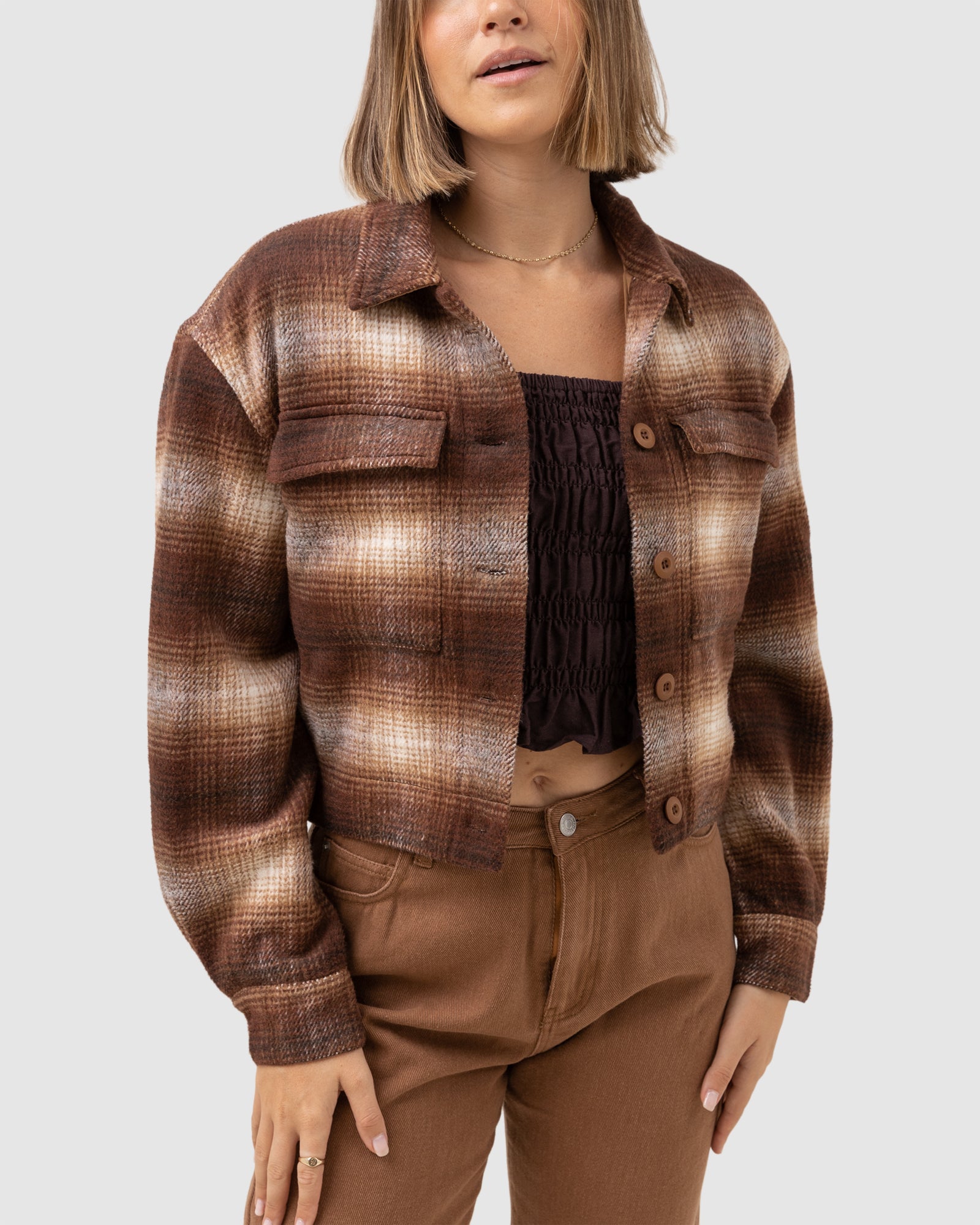 Buy WOMENS DYLAN CROPPED SHACKET by Rhythm | Surf Dive 'n Ski
