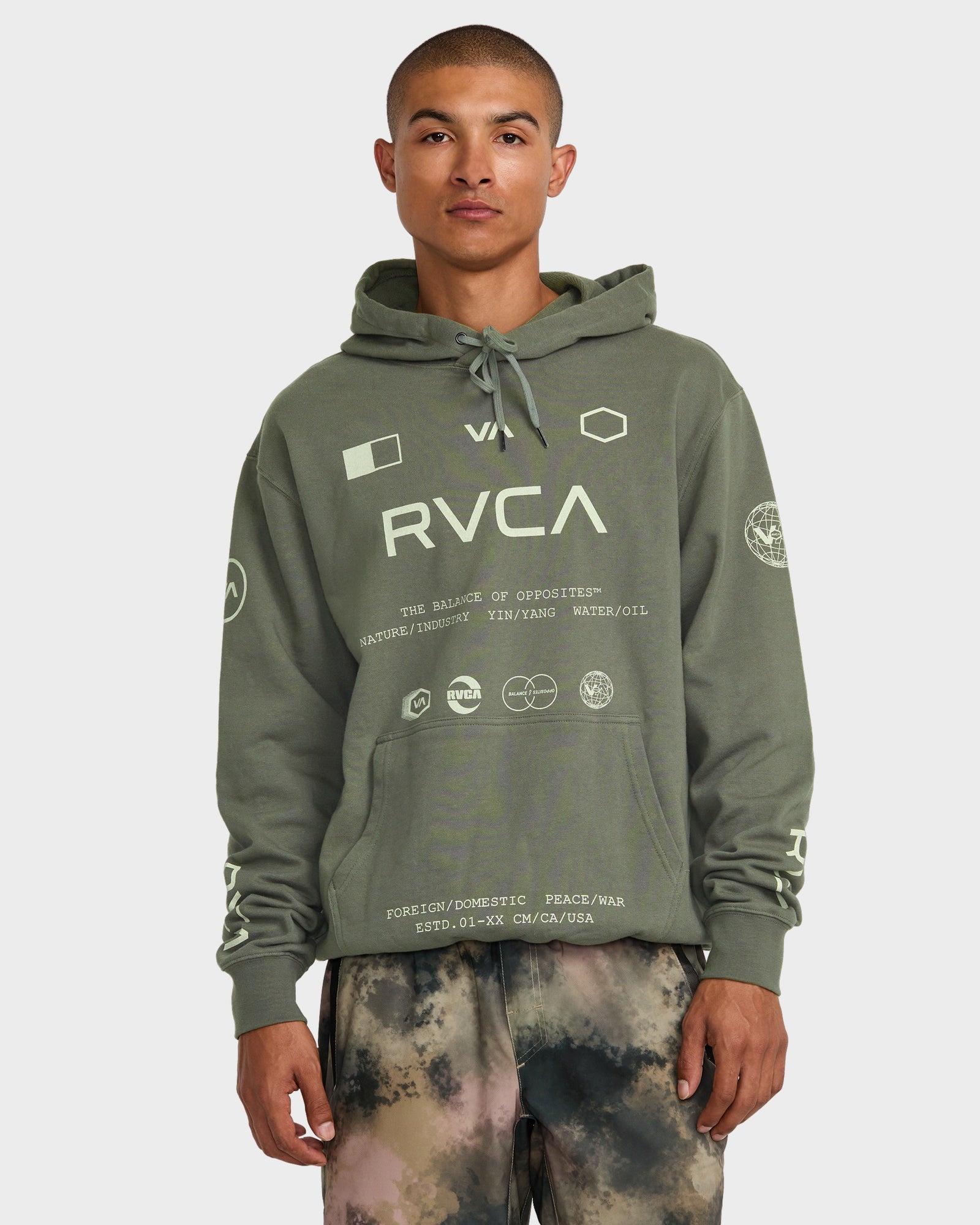 Buy MULTI ICONS HOODIE by RVCA | Surf Dive 'n Ski