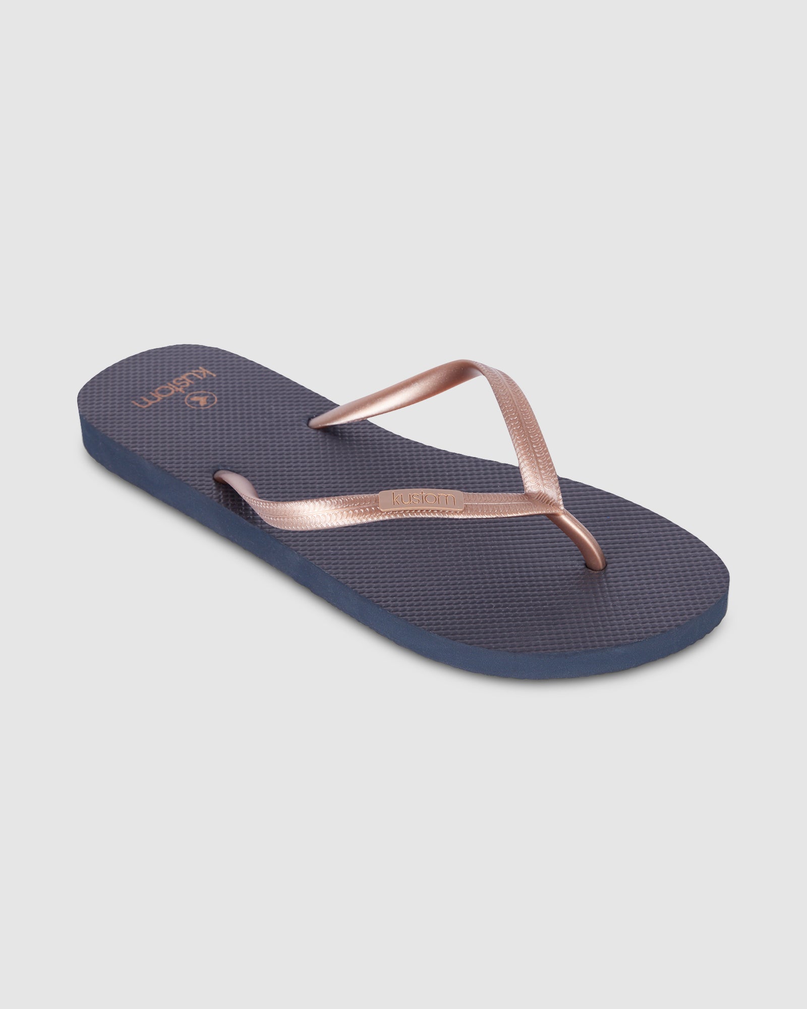 Buy WOMENS CLASSIC NAVY GOLD THONGS by Kustom | Surf Dive 'n Ski