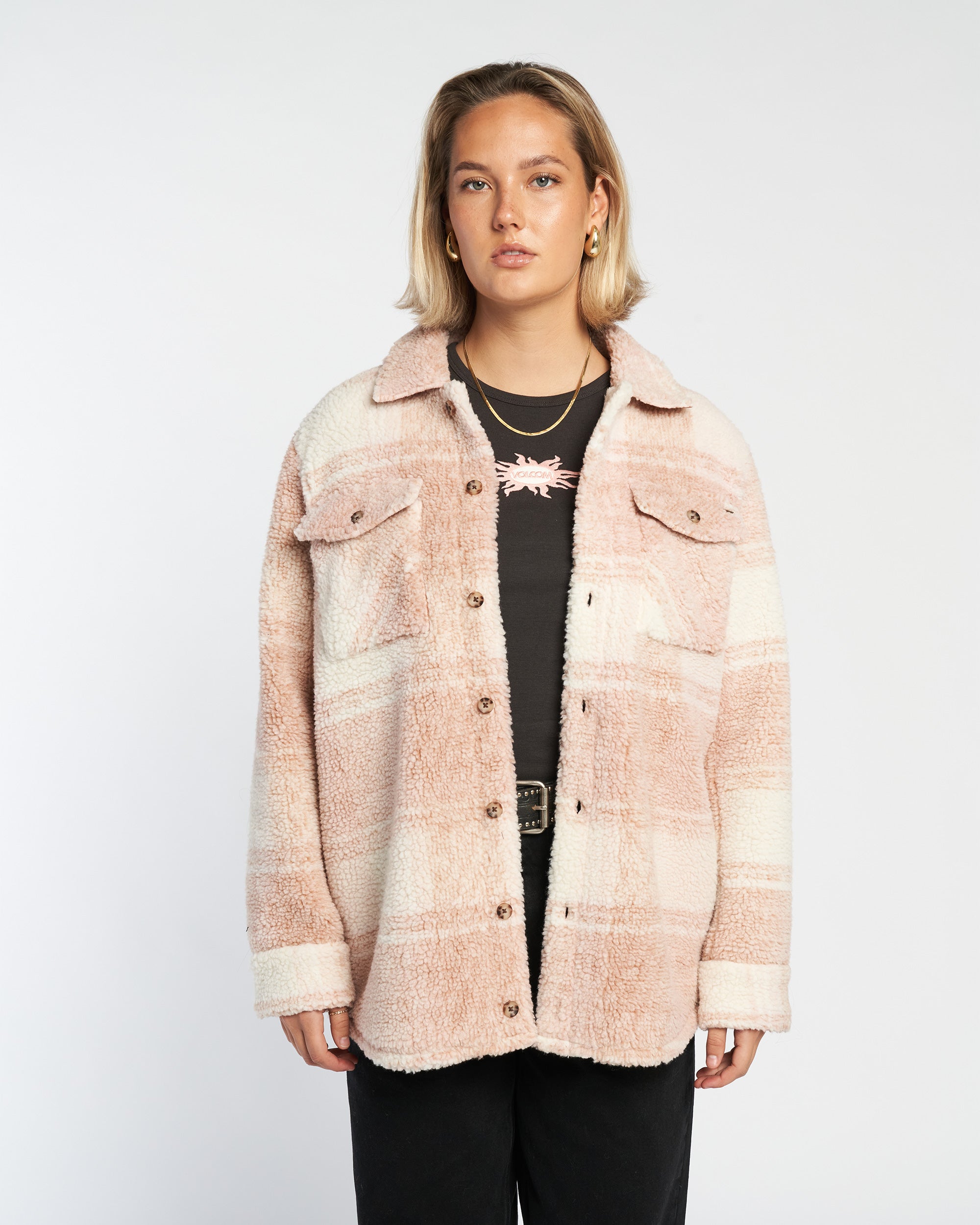 Buy Womens Silent Sherpa Jacket by Volcom | Surf Dive 'n Ski