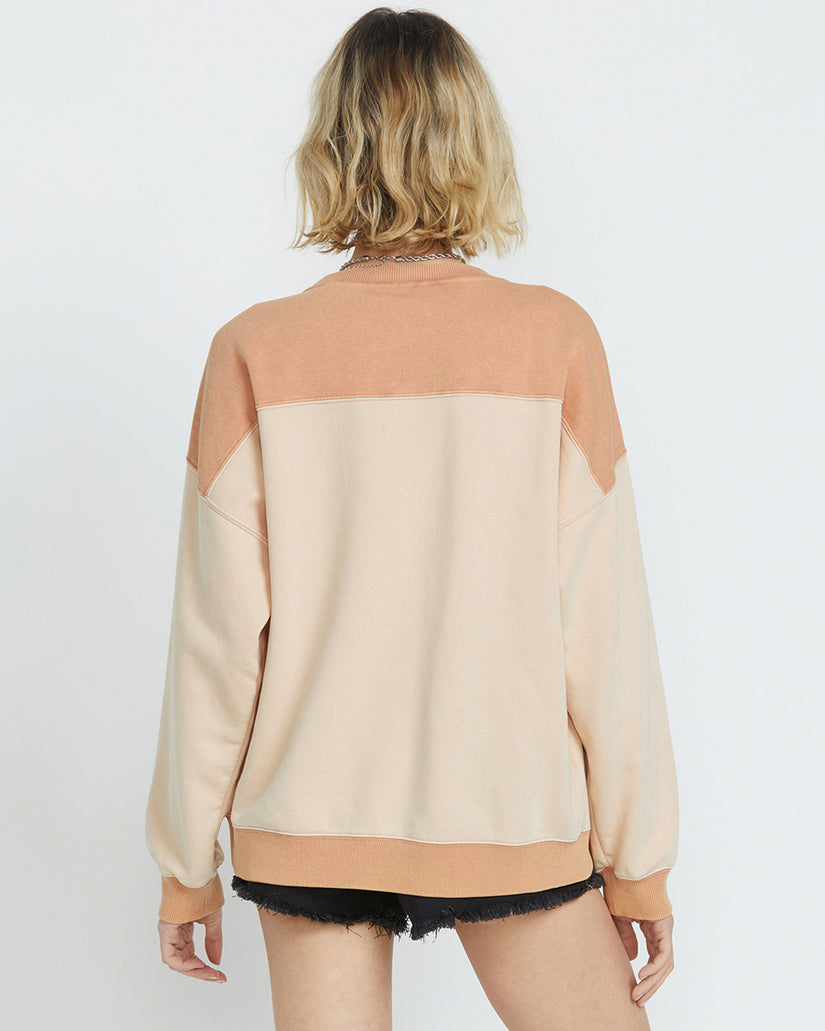 Buy Womens Stone Blocked Crew Neck by Volcom | Surf Dive 'n Ski