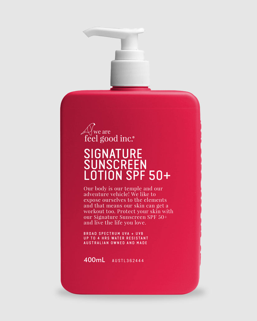 Buy Signature Sunscreen Lotion SPF100 400ml Sunscreen by We Are Feel ...