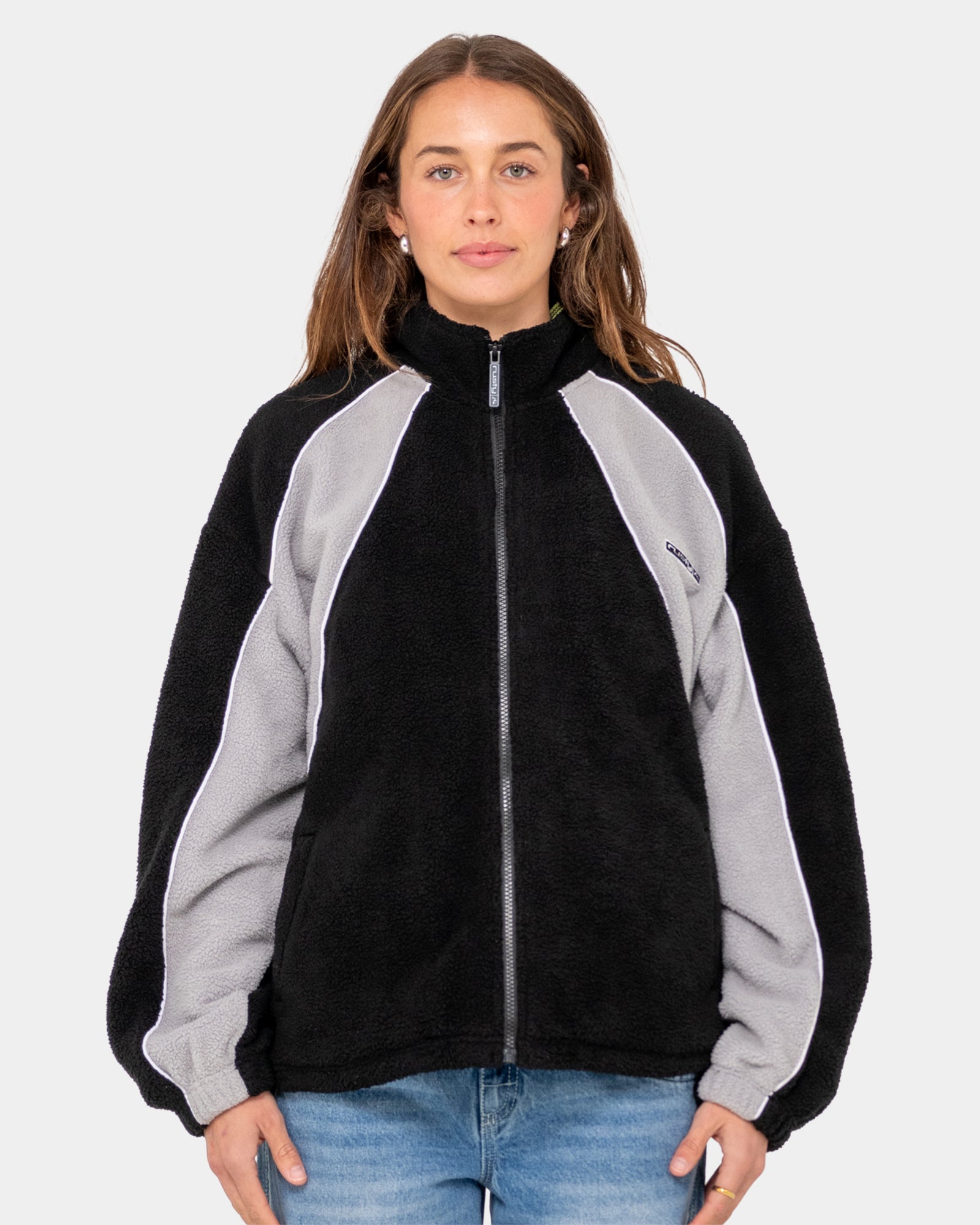Buy WOMENS TWO TIDES ZIP THROUGH SHERPA JACKET by Rusty | Surf Dive 'n Ski