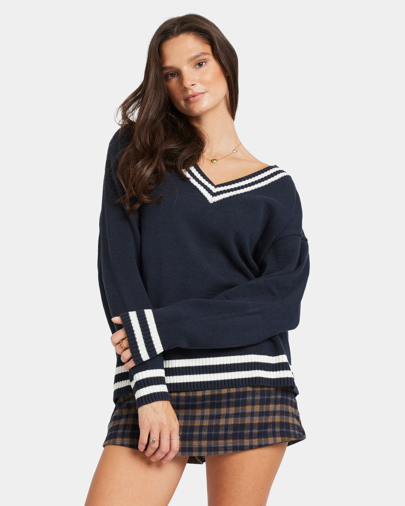 Buy WOMENS AUSTIN V NECK KNIT SWEATER by Nunui | Surf Dive 'n Ski