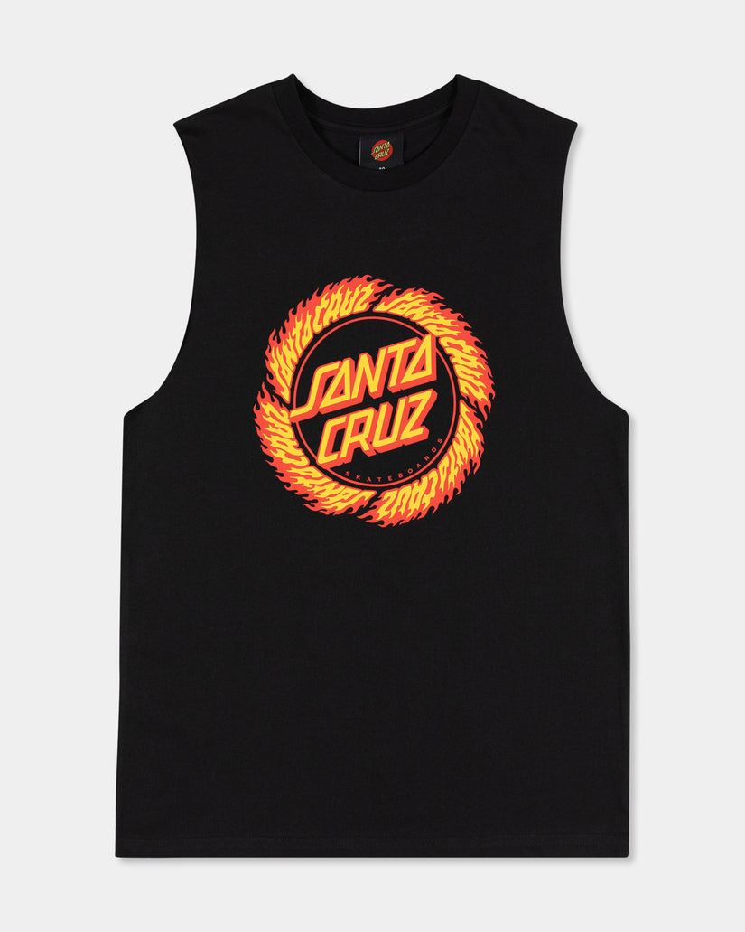 Buy Boys 8-16 Flame Ringed Dot Muscle by santa Cruz | Surf Dive 'n Ski