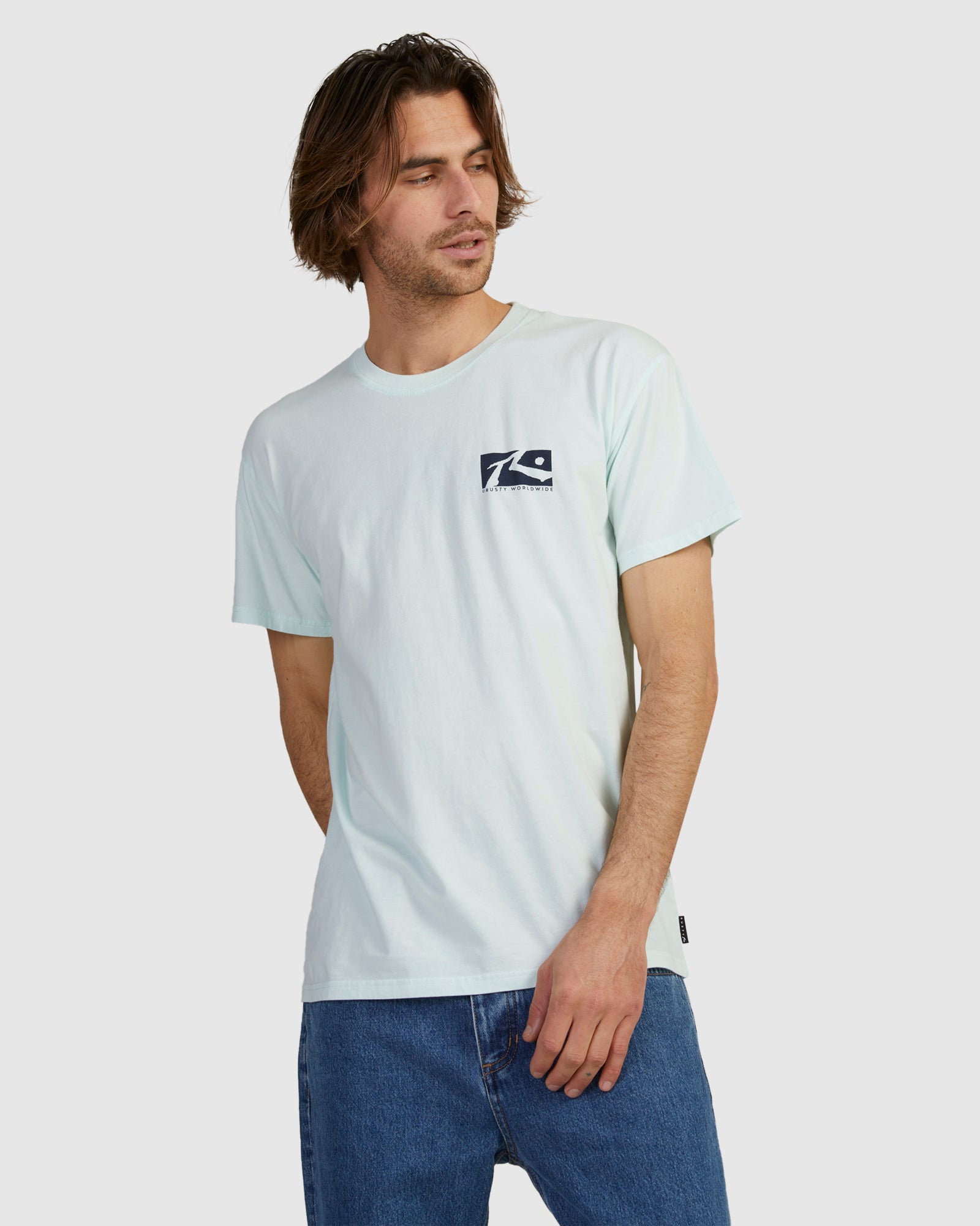Buy MENS ONE HIT BOXED IN SHORT SLEEVE T-SHIRT by Rusty | Surf Dive 'n Ski