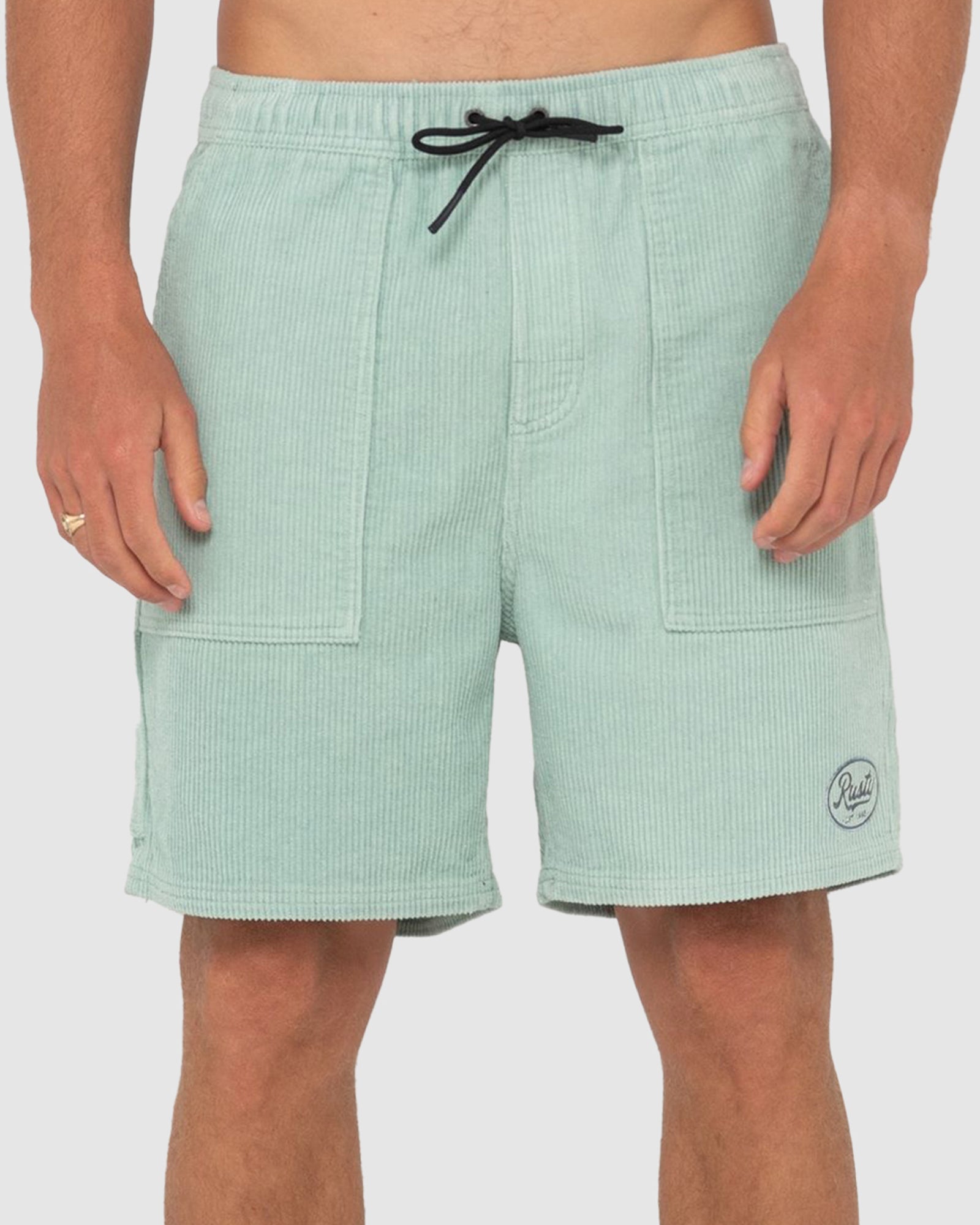 Buy MENS 8 WALE 20" WORKWEAR ELASTIC SHORTS by Rusty | Surf Dive 'n Ski