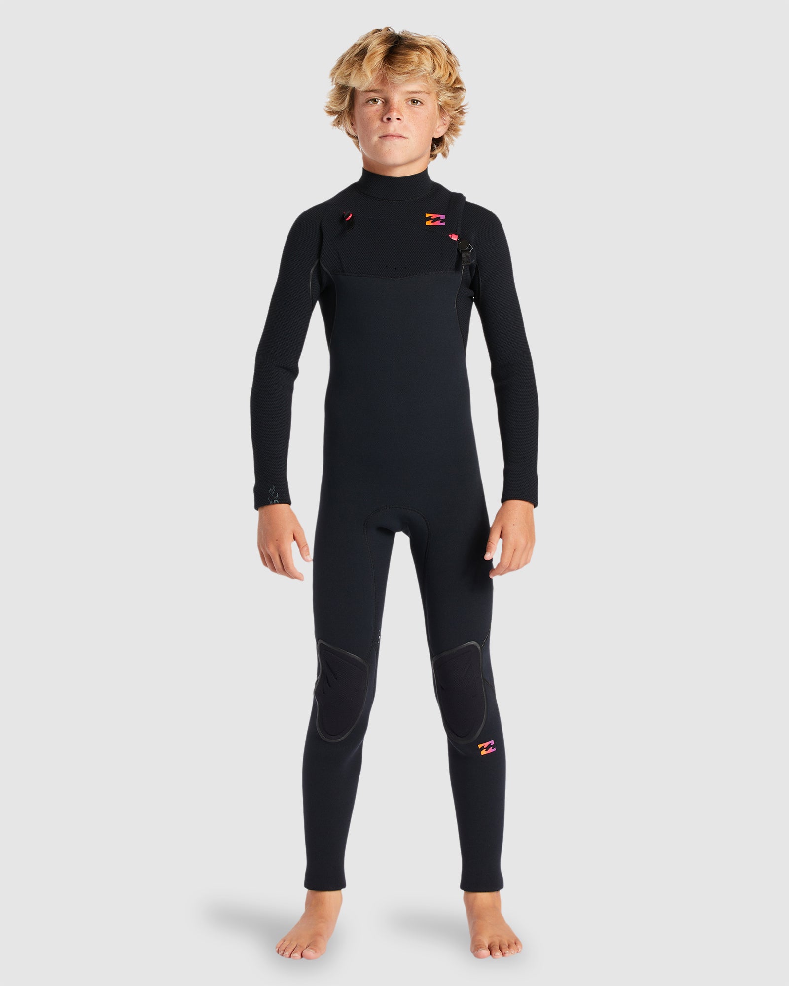 Buy Boys 8-16 3/2mm Furnace Comp Chest Zip Steamer Wetsuit by Billabong ...