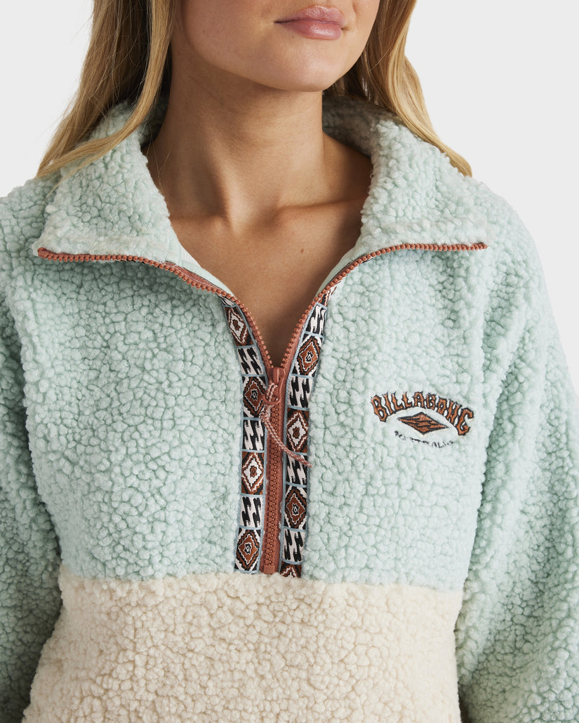 Buy Womens Horizon Colorblock Half Zip Fleece Jumper by Billabong ...