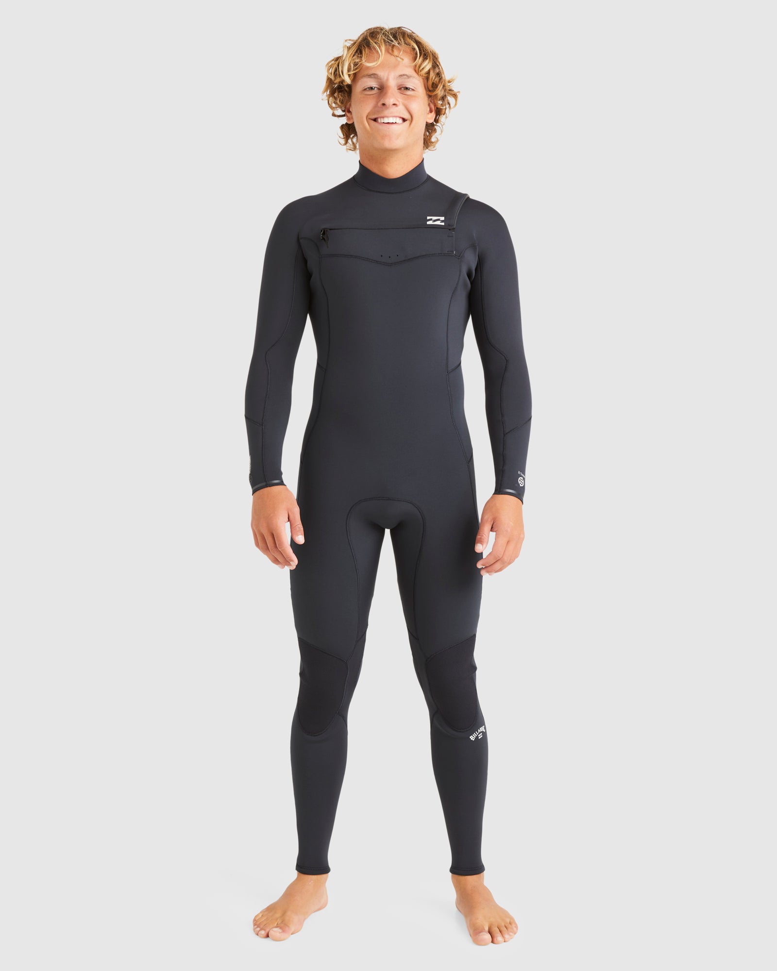 Buy Mens 3/2 Absolute Natural Chest Zip Wetsuit by Billabong | Surf ...