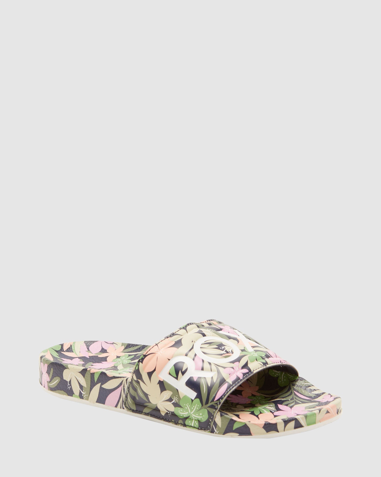 Buy Girls 8-16 Slippy Printed Slides by Roxy | Surf Dive 'n Ski