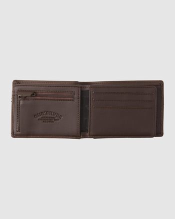 Buy Mens Mac Tri Fold Leather Wallet by Quiksilver | Surf Dive 'n Ski