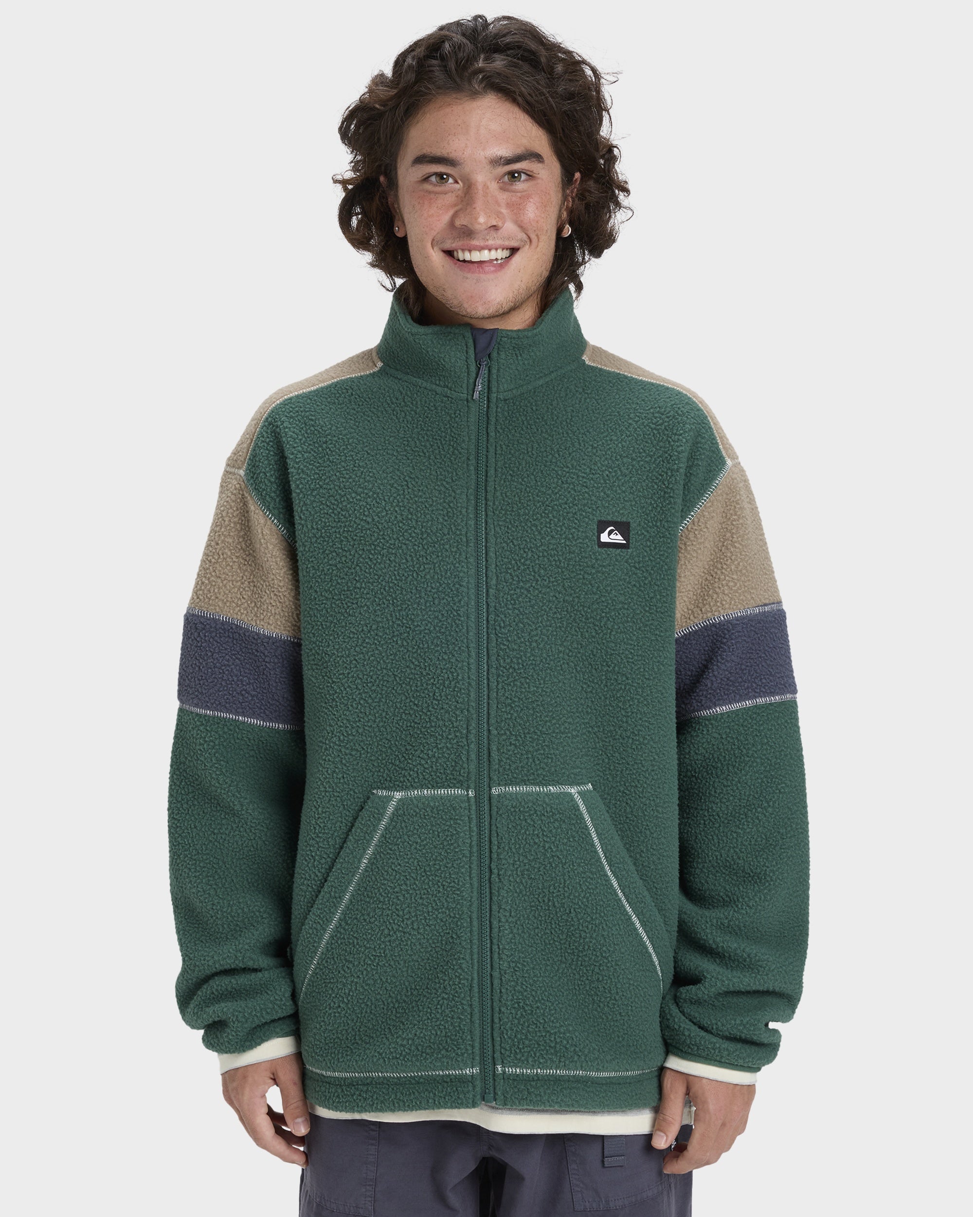 Buy Mens Clean Coast Block Fleece Jacket by Quiksilver | Surf Dive 'n Ski