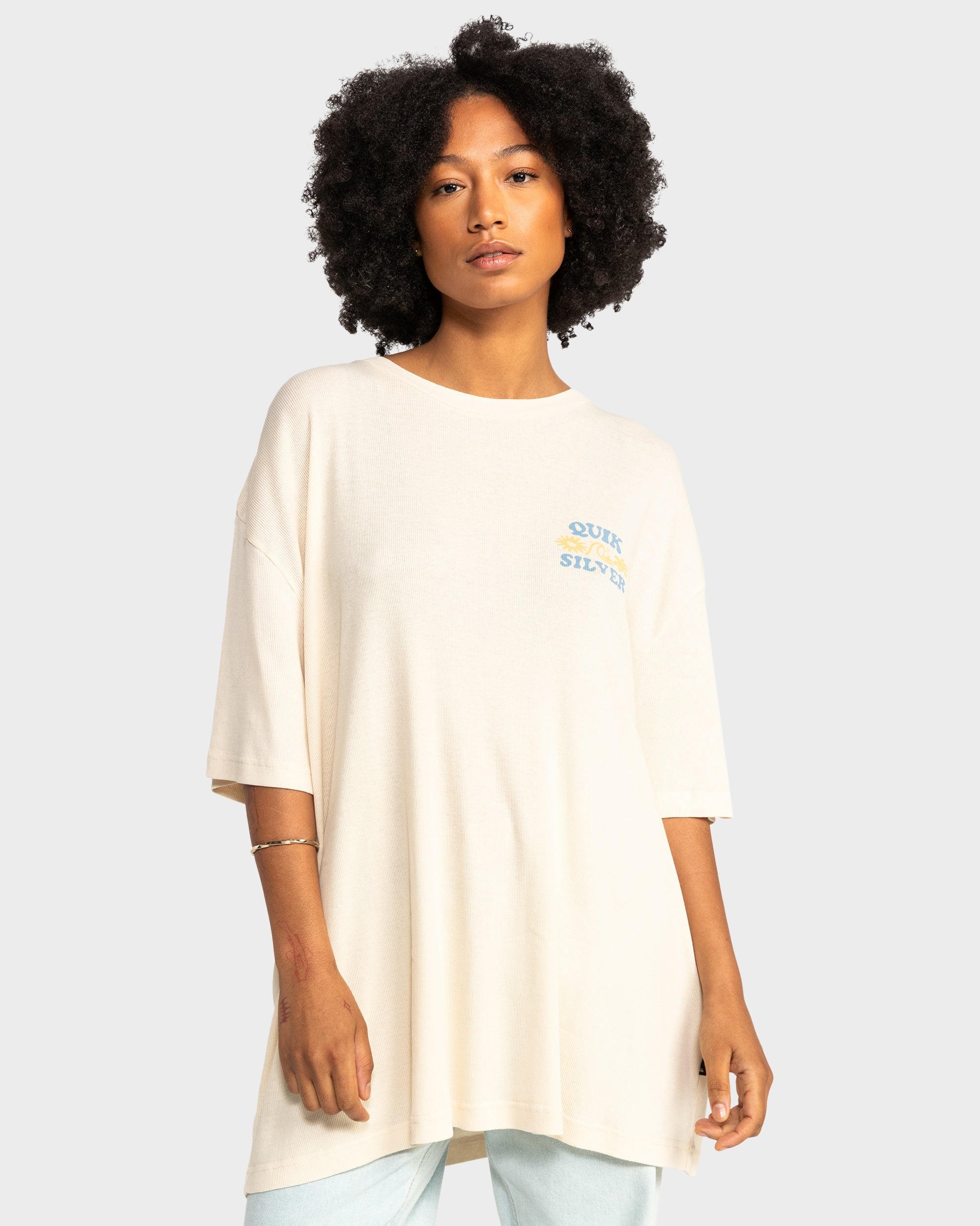 Buy Mens Uni Boyfriend Rib T-Shirt by Quiksilver | Surf Dive 'n Ski
