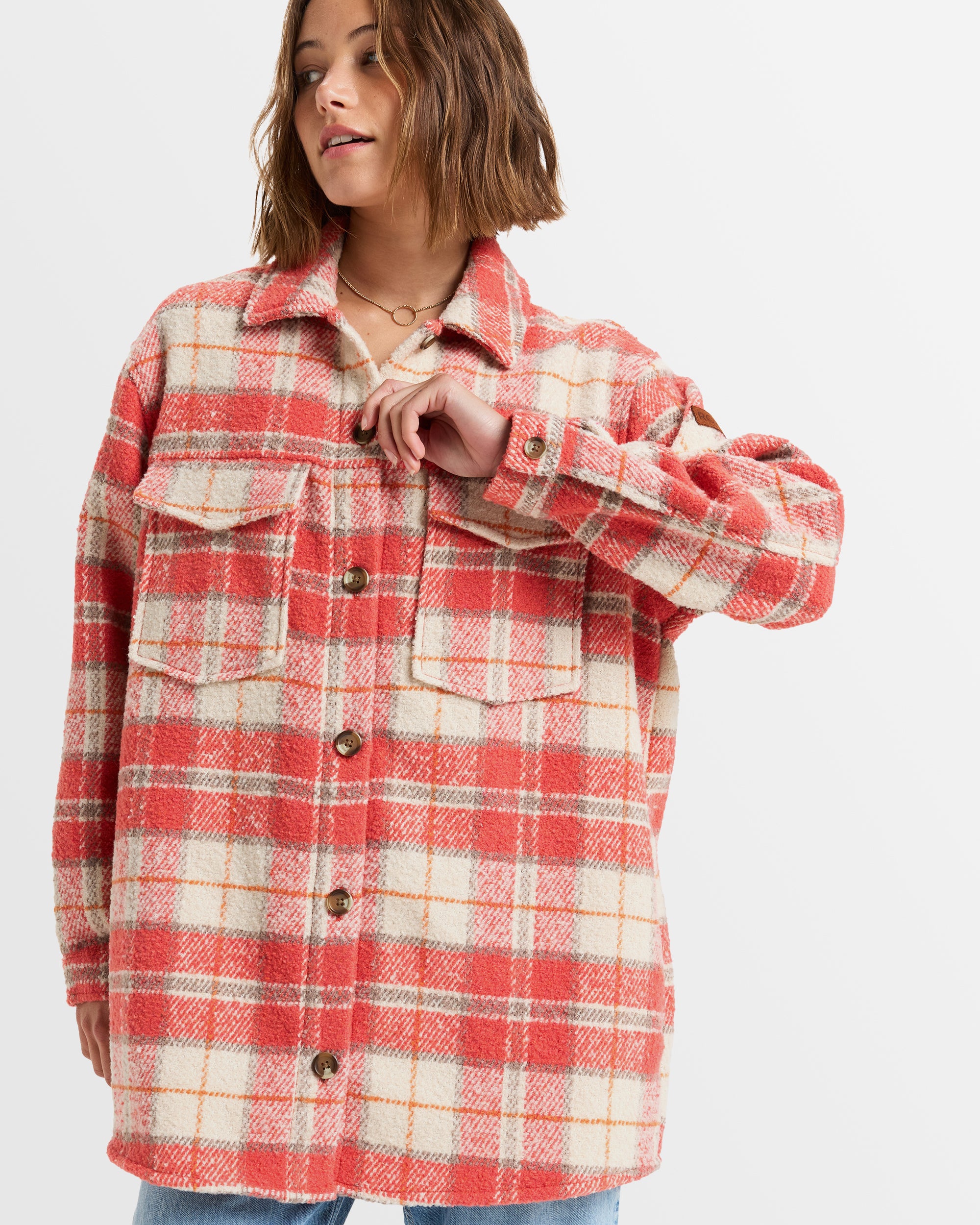 Buy Womens Check The Swell Iiii Shacket by Roxy | Surf Dive 'n Ski