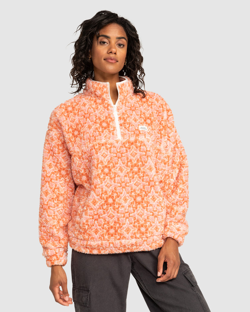 Buy Womens Jive Talking Half Zip Polar Fleece Top by Roxy | Surf Dive ...