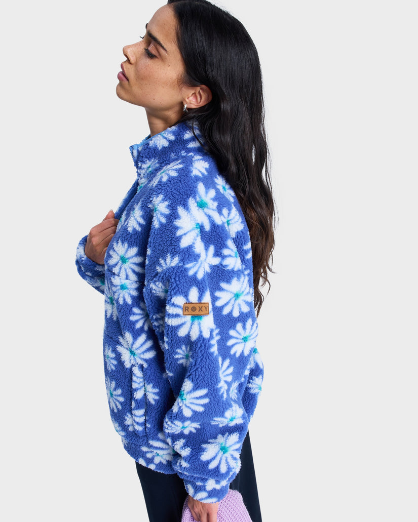 Buy Womens Jive Talking Binded Half Zip Fleece Jumper by Roxy | Surf ...