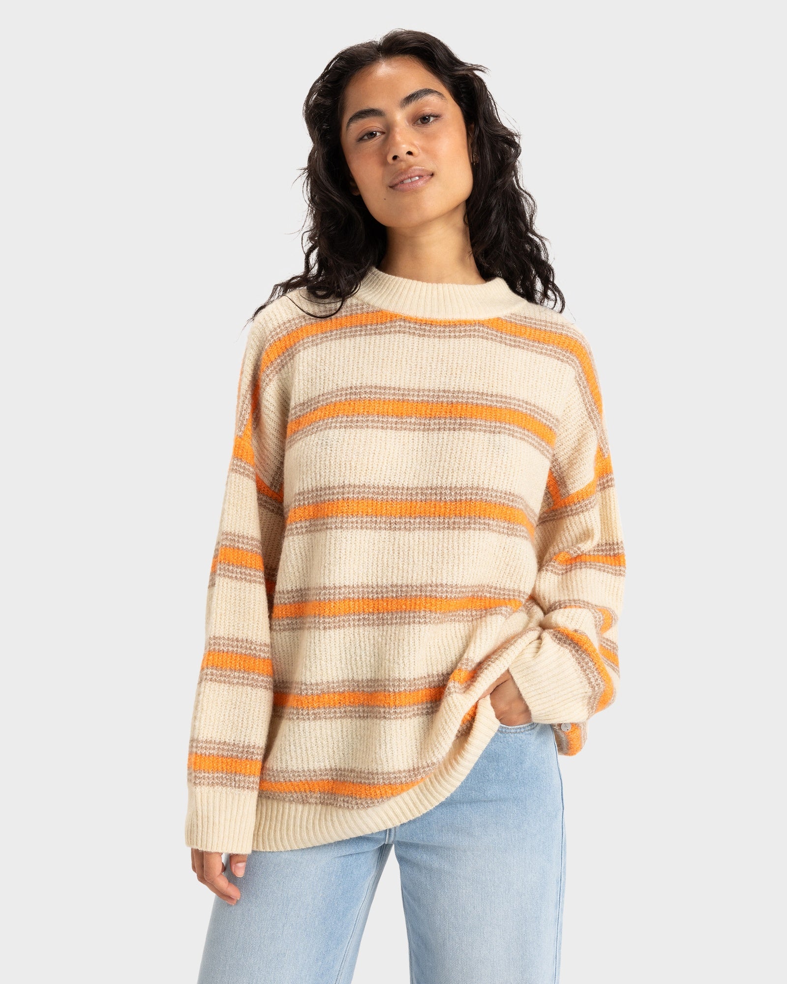 Buy Womens Little Dume Stripe Knitted Jumper by Roxy | Surf Dive 'n Ski