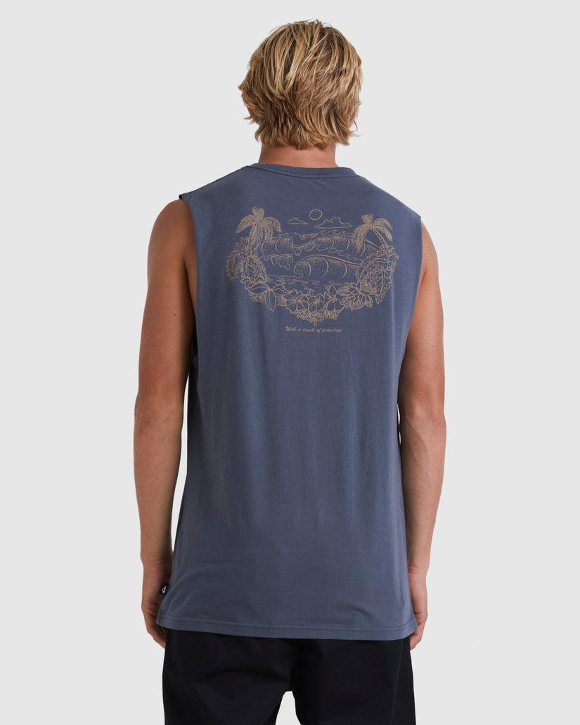 Buy Mens Tropical Horizon Sleeveless Muscle T-Shirt by Quiksilver ...