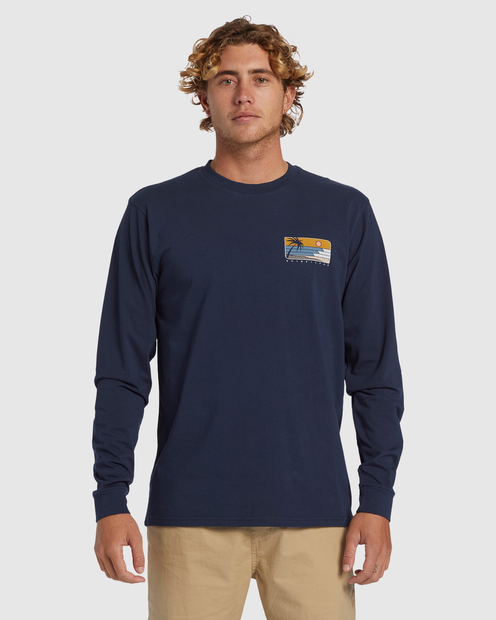Buy Mens Line Up Long Sleeve T-Shirt by Quiksilver | Surf Dive 'n Ski