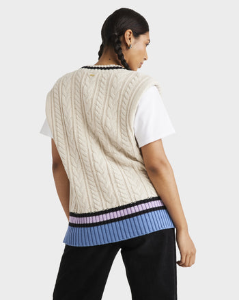 Buy Womens Weekend Cable Knit Vest by RVCA | Surf Dive 'n Ski