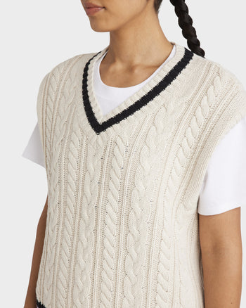 Buy Womens Weekend Cable Knit Vest by RVCA | Surf Dive 'n Ski