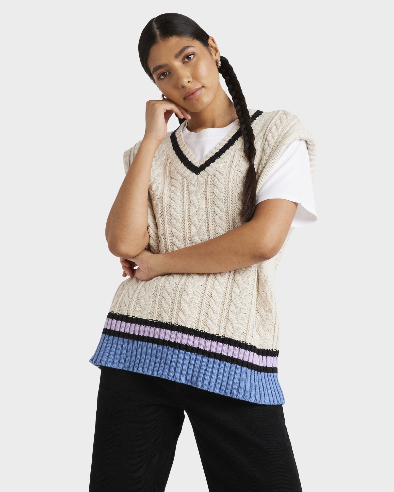 Buy Womens Weekend Cable Knit Vest by RVCA | Surf Dive 'n Ski