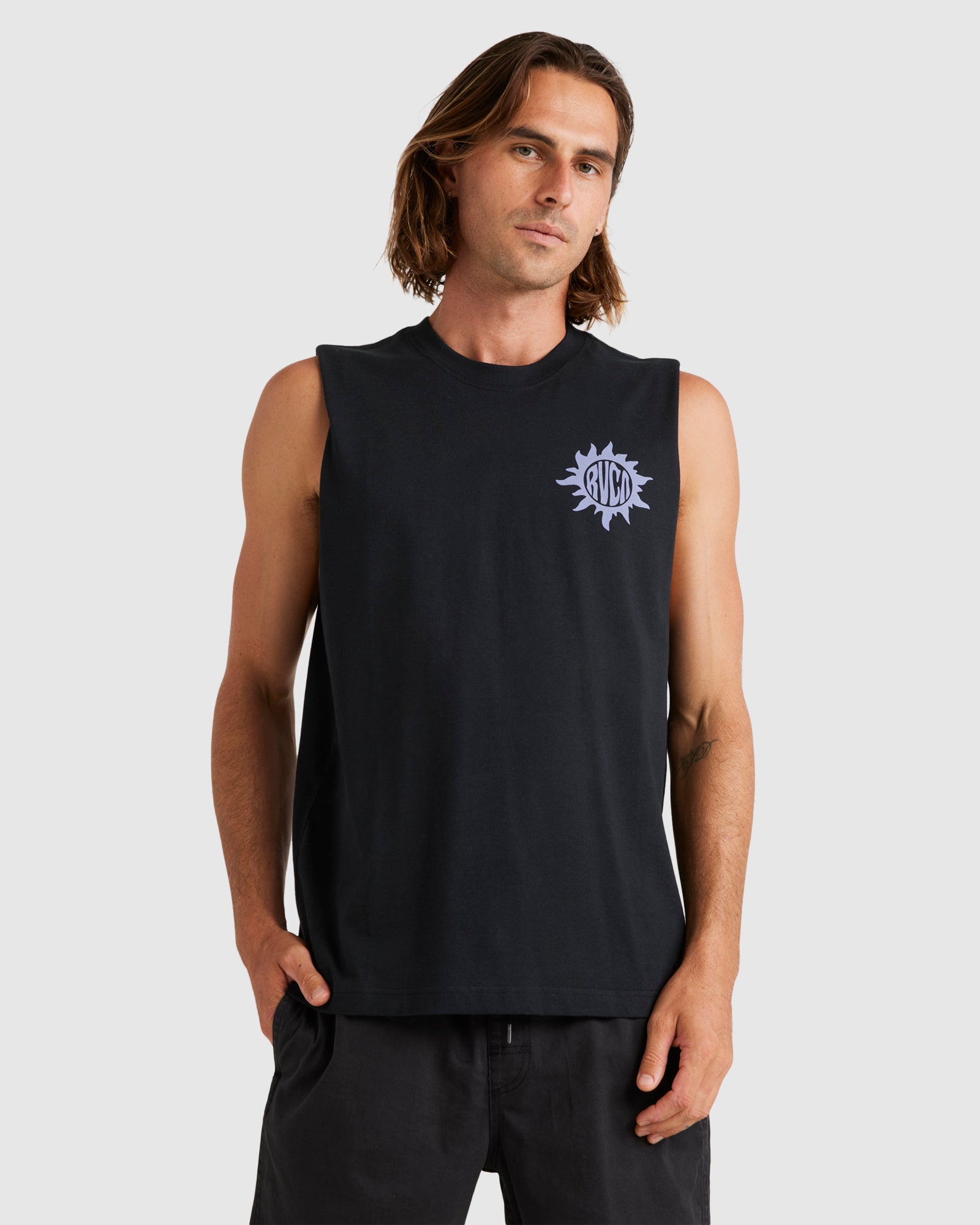 Buy Mens Sol Stamp Muscle Shirts by RVCA | Surf Dive 'n Ski